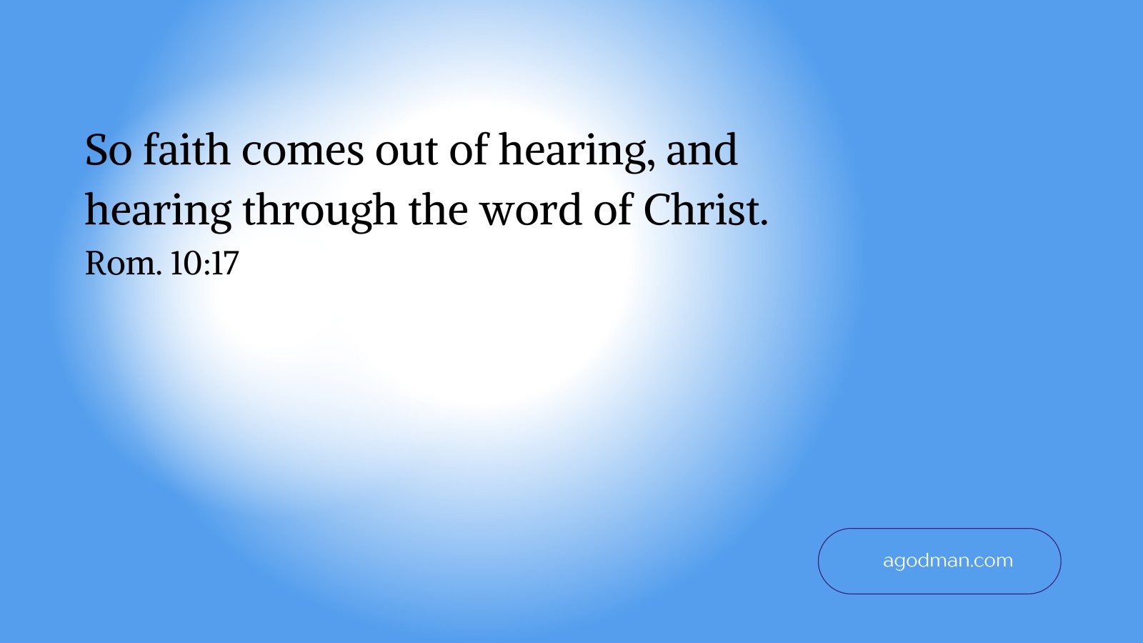 Gain God by Coming to His Word to have the Living Word Applied
