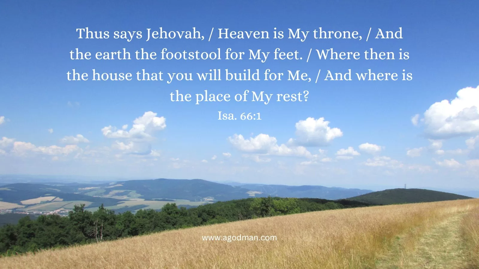 Being Reminded to Care First for the Building up of God's House