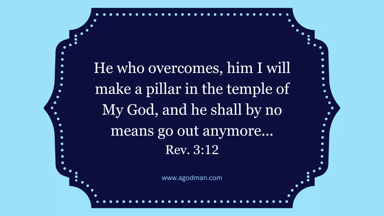 Overcomers built as Pillars in the Temple - Pillars in the Triune God