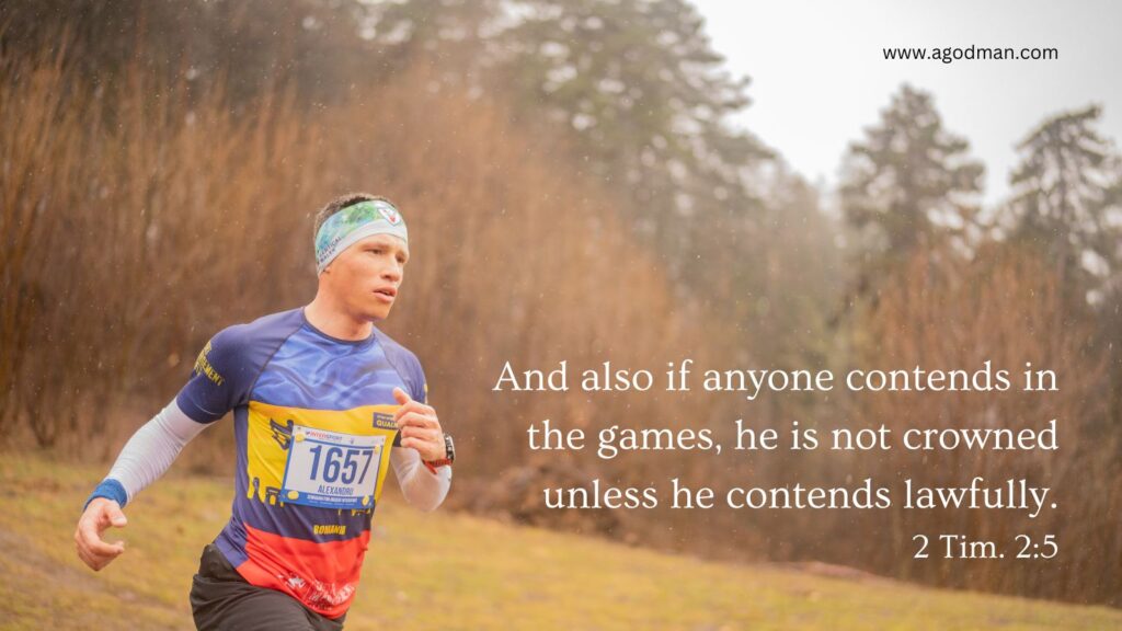 Run Christian Race as Contenders to Finish and Receive the Prize