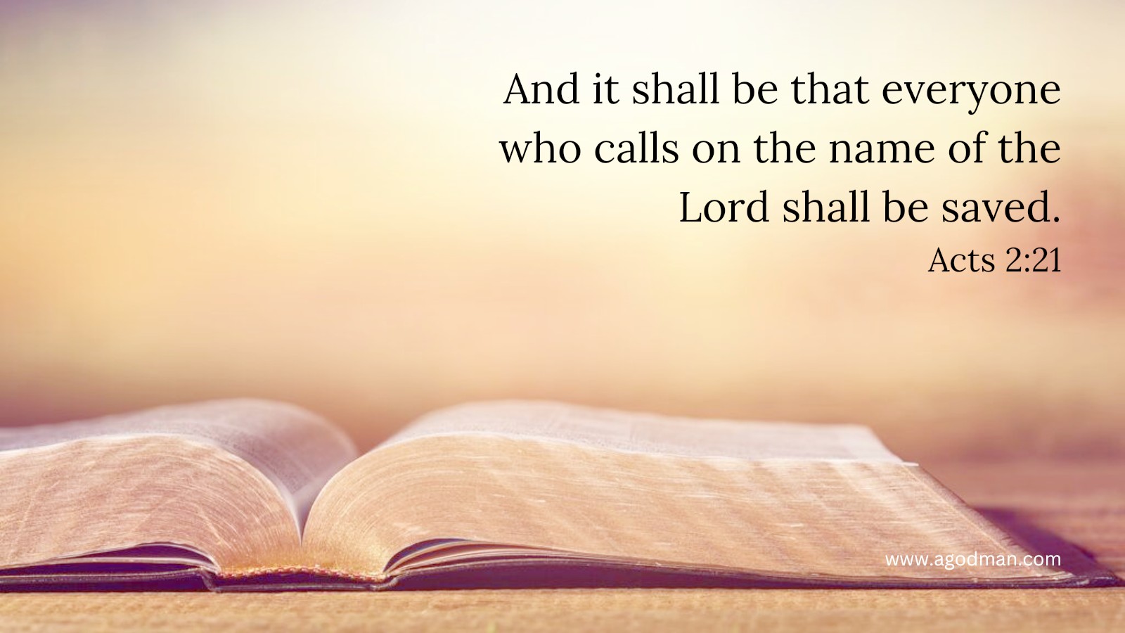 Call on the Name of the Lord to be Saved and Enjoy His Riches